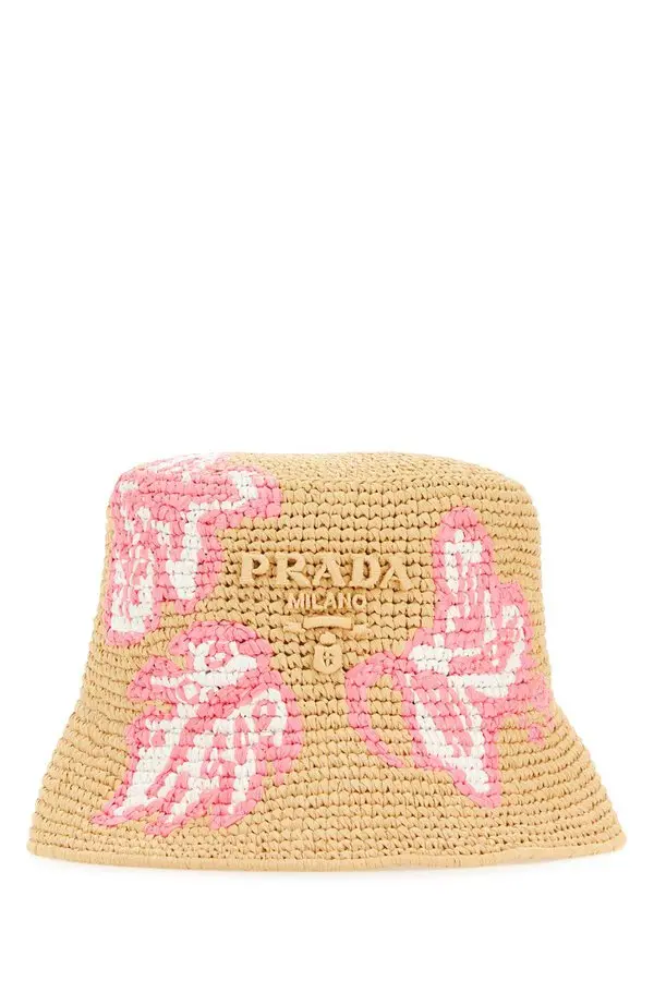 Prada Raffia Bucket Hat