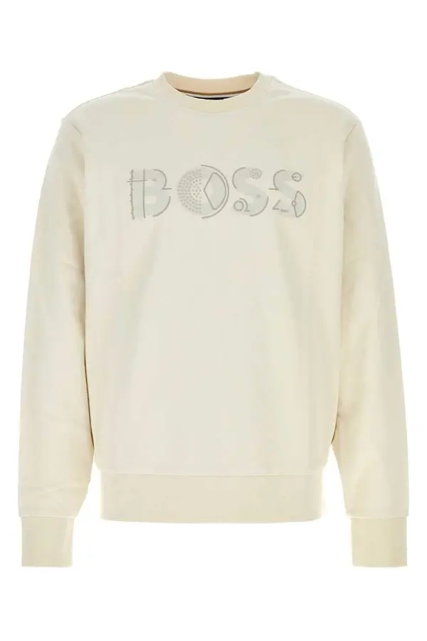 BOSS Cotton Sweatshirt - White