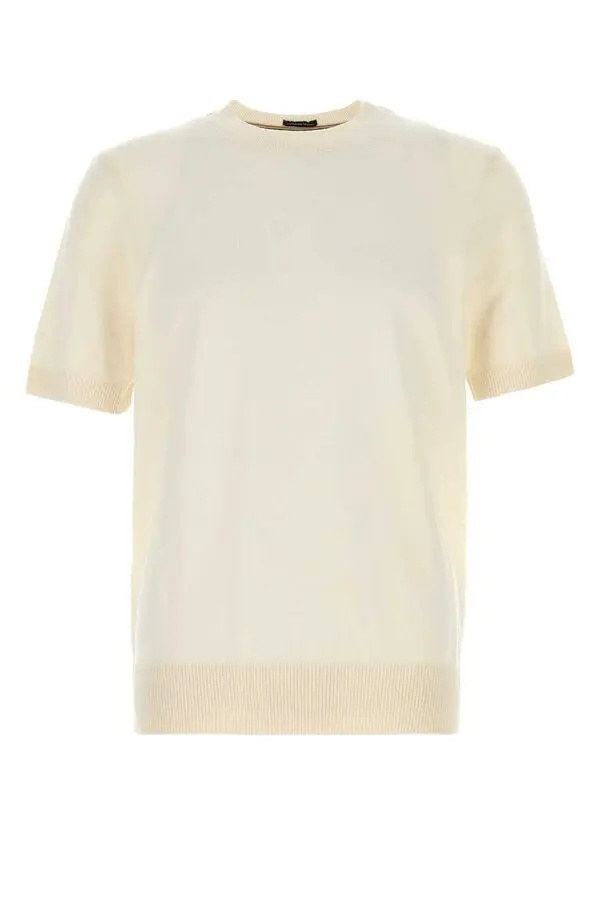 BOSS Cream Cotton Sweater