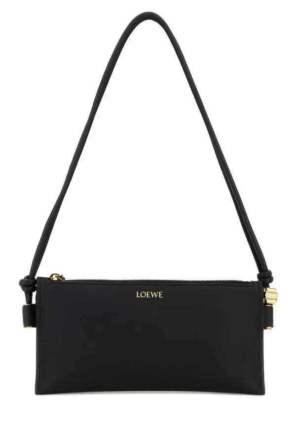 Loewe Leather Joya Shoulder Bag - Black