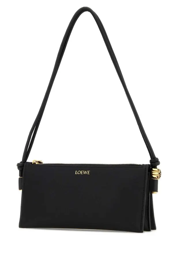 Loewe Leather Joya Shoulder Bag - Black