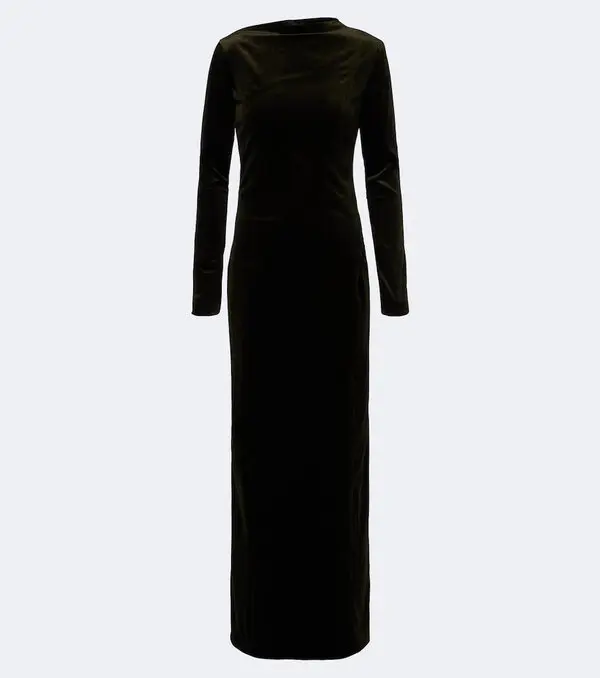 JIL SANDER Cotton Velvet Gown