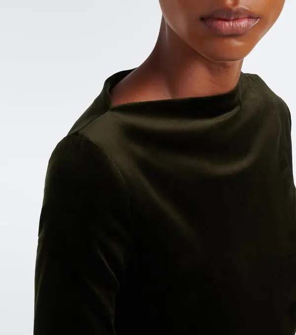 JIL SANDER Cotton Velvet Gown