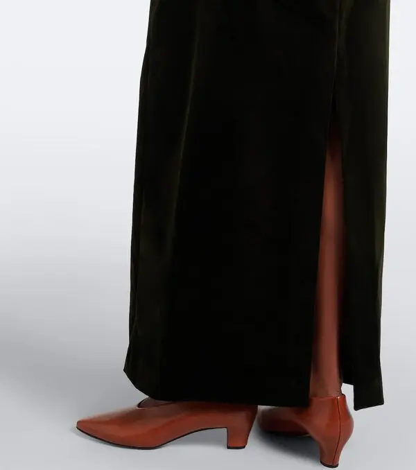 JIL SANDER Cotton Velvet Gown