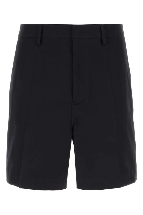 Valentino Garavani Stretch Cotton Bermuda Shorts - Blue