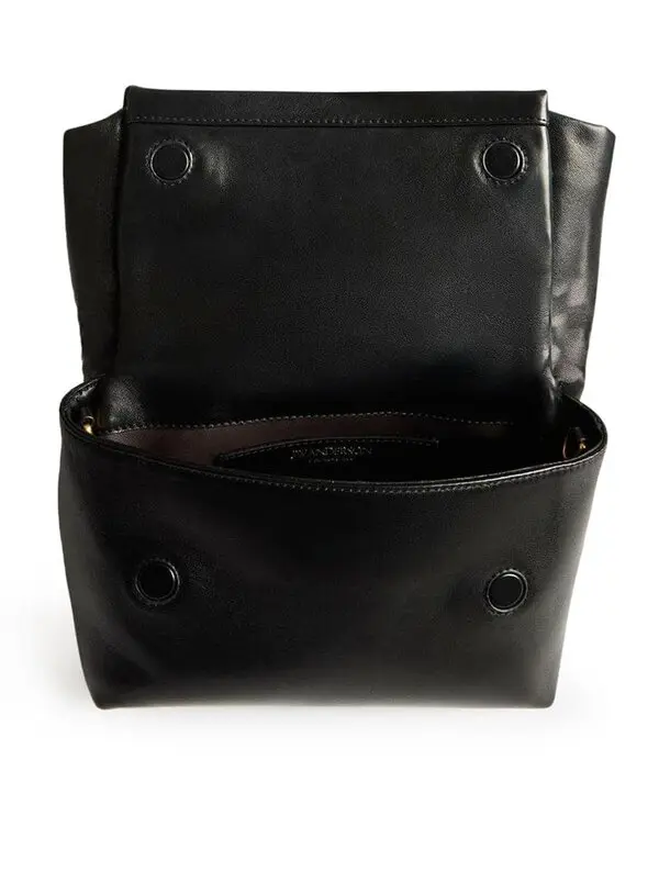 JW Anderson J.w.anderson Medium Twister Leather Bag - Black
