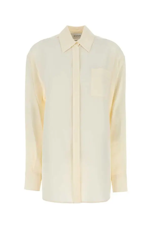 Sportmax Silk Tonale Shirt - White