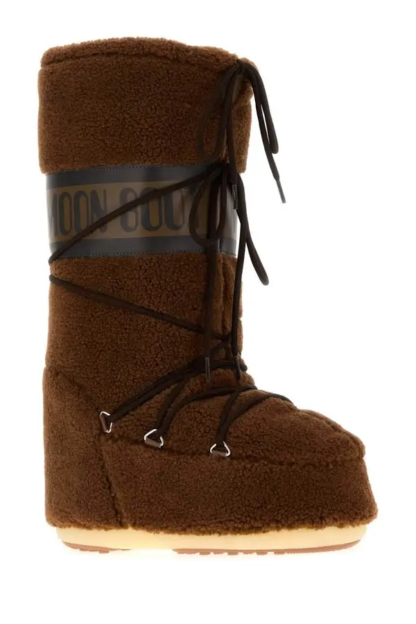 Moon Boot Eco Fur Icon Boots - Brown