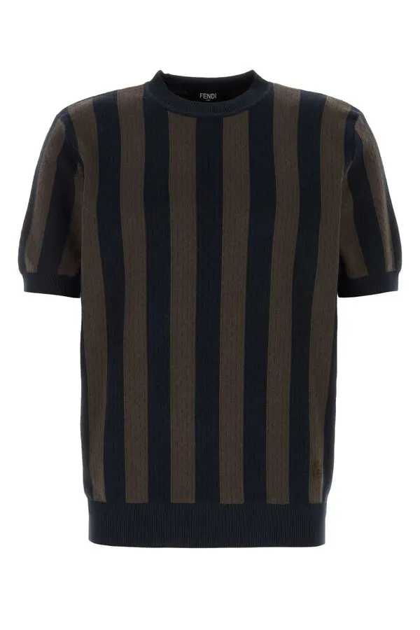 Fendi Embroidered Knit T-shirt