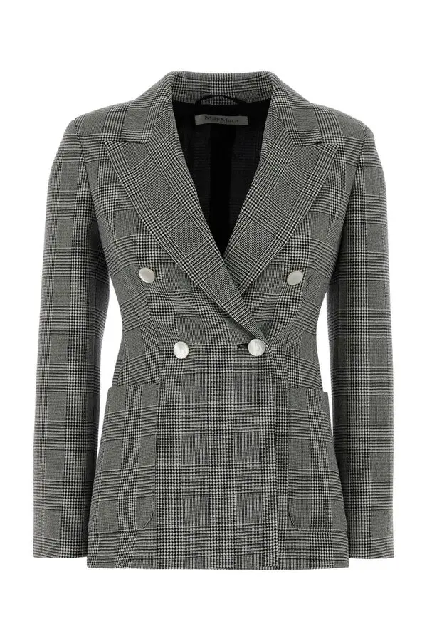 Max Mara Embroidered Wool Accordo Blazer - Multicolor