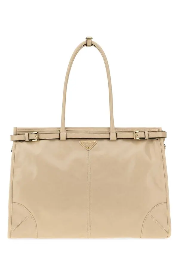 Prada Sand Leather Shoulder Bag