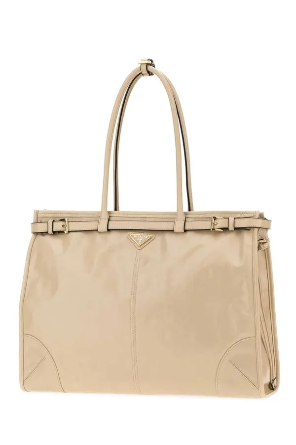 Prada Sand Leather Shoulder Bag