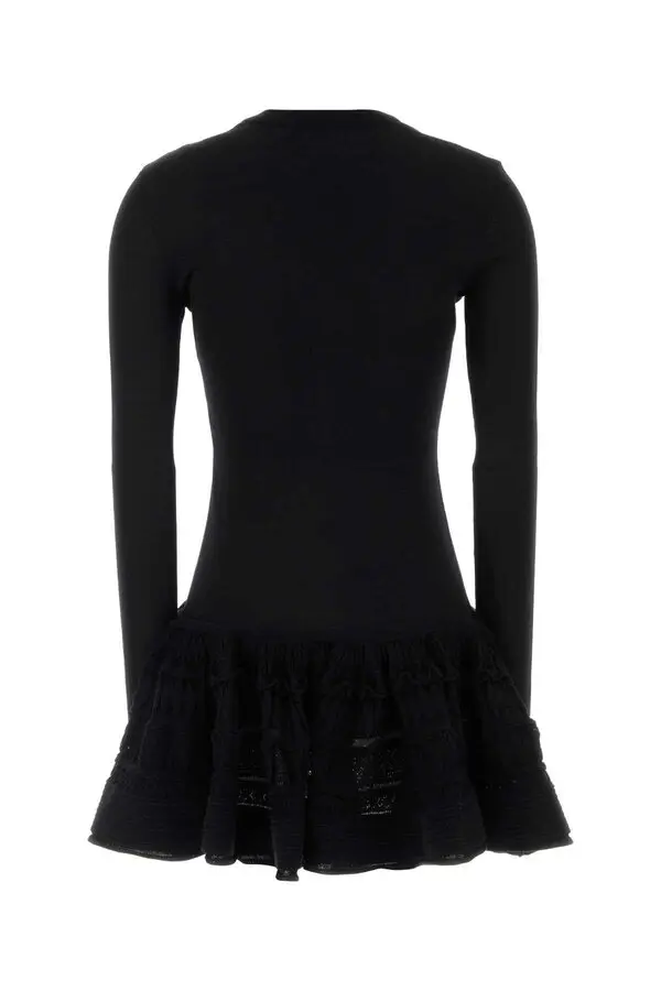 Alaïa Stretch Wool Blend Mini Dress