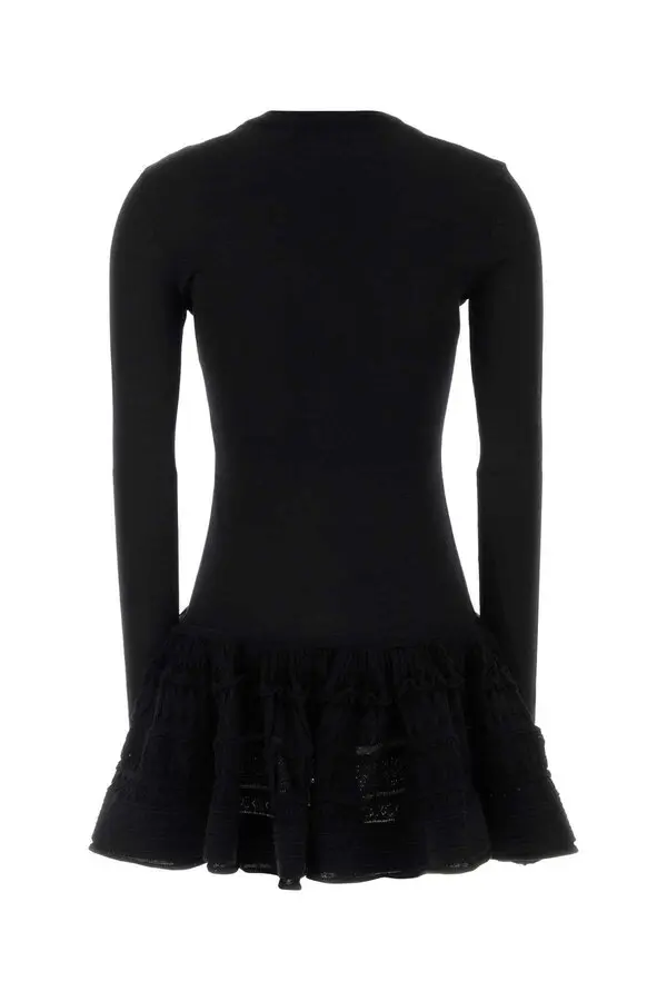 Alaïa Stretch Wool Blend Mini Dress