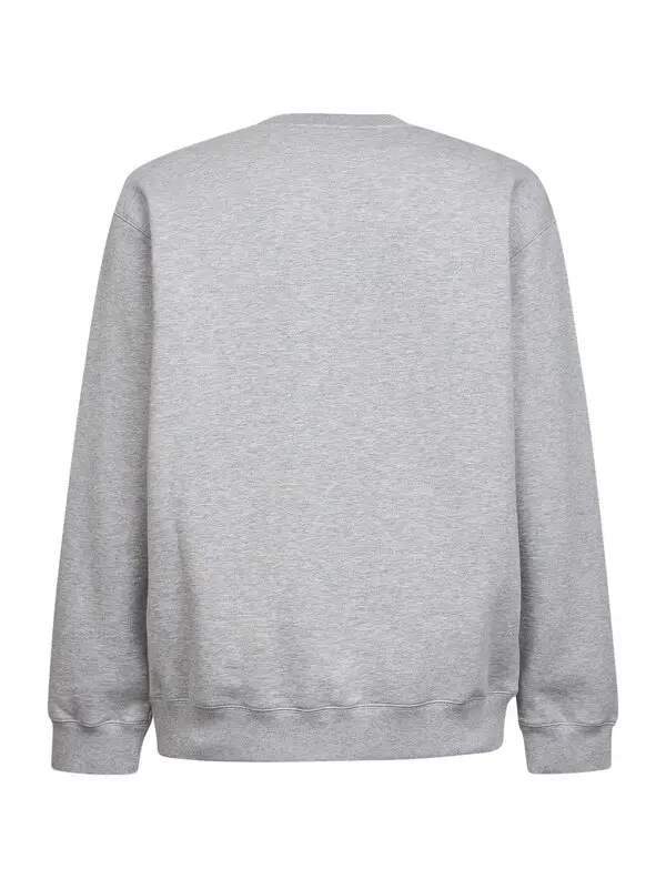 Gucci Melange Grey Cotton Printed Sweatshirt - Multicolor