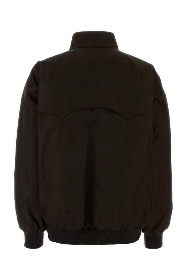 Prada Re-nylon Bomber Jacket - Brown