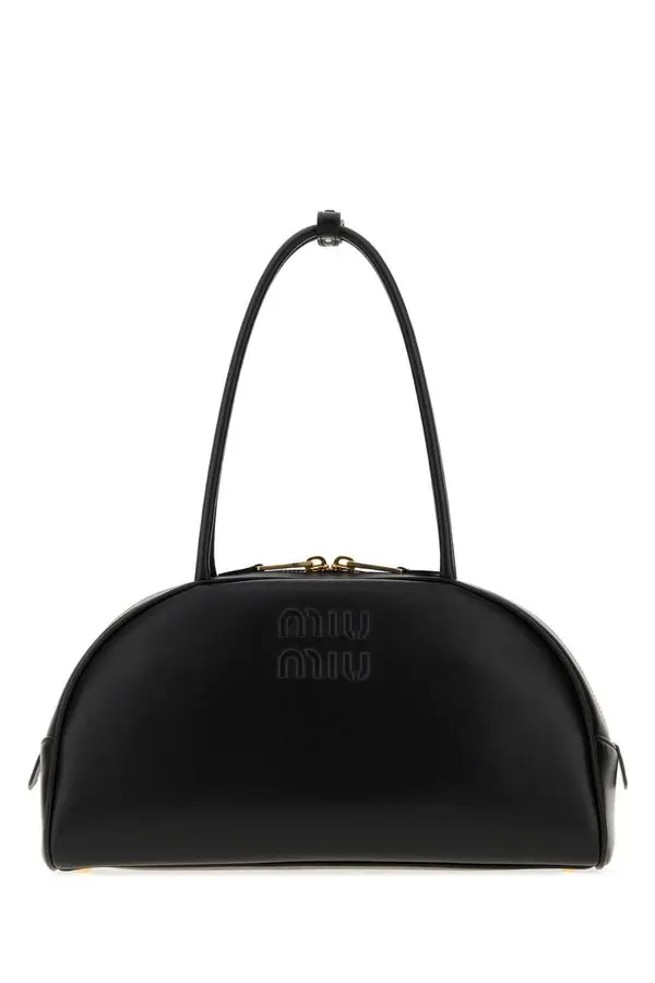 Miu Miu Leather Shoulder Bag - Black