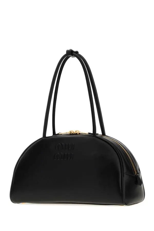 Miu Miu Leather Shoulder Bag - Black