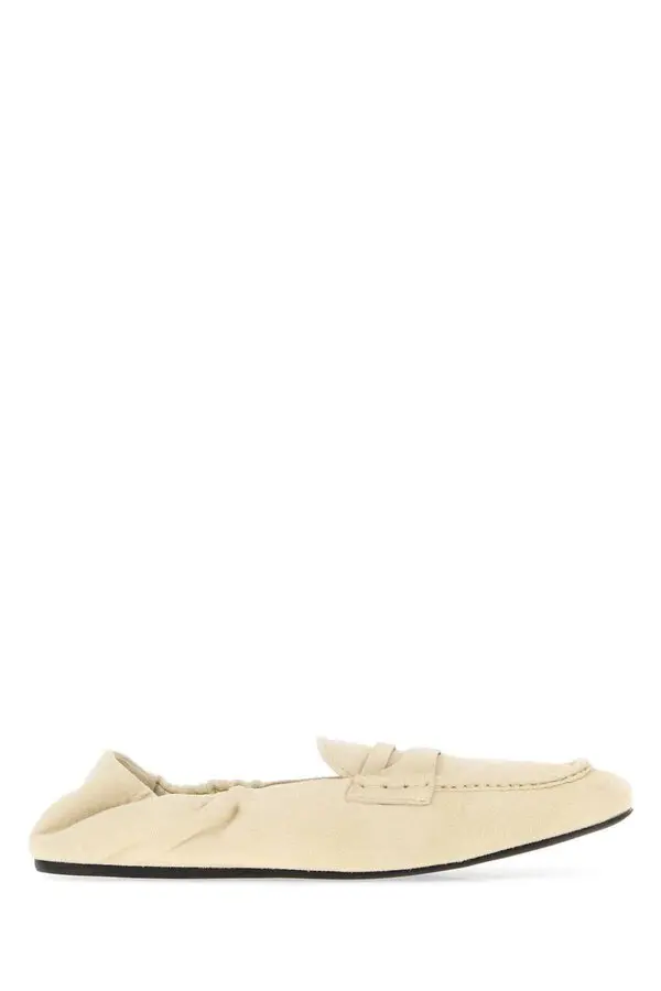 Miu Miu Suede Loafers - White