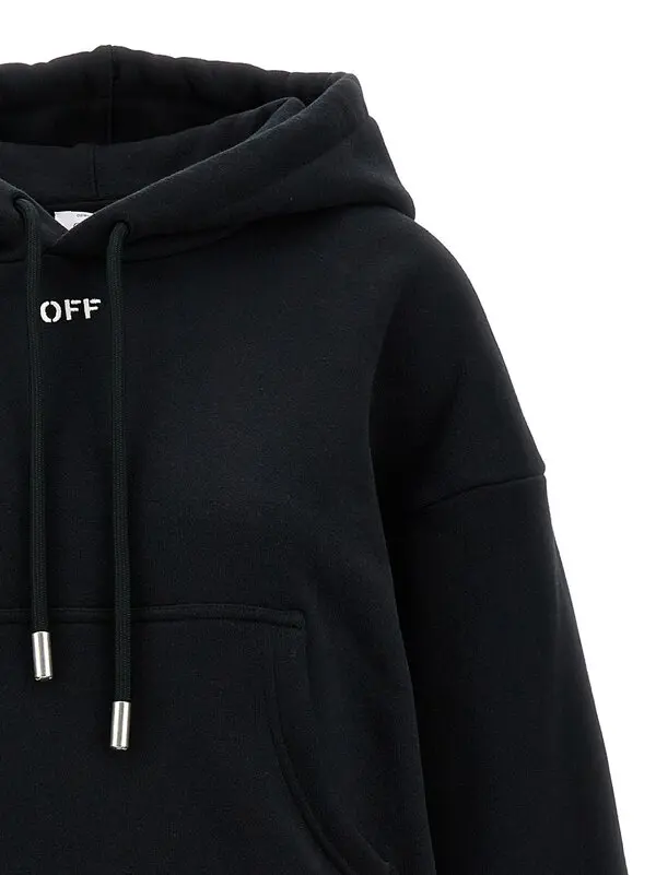Off-White Off Stamp Hooded Sweatshirt - Black
