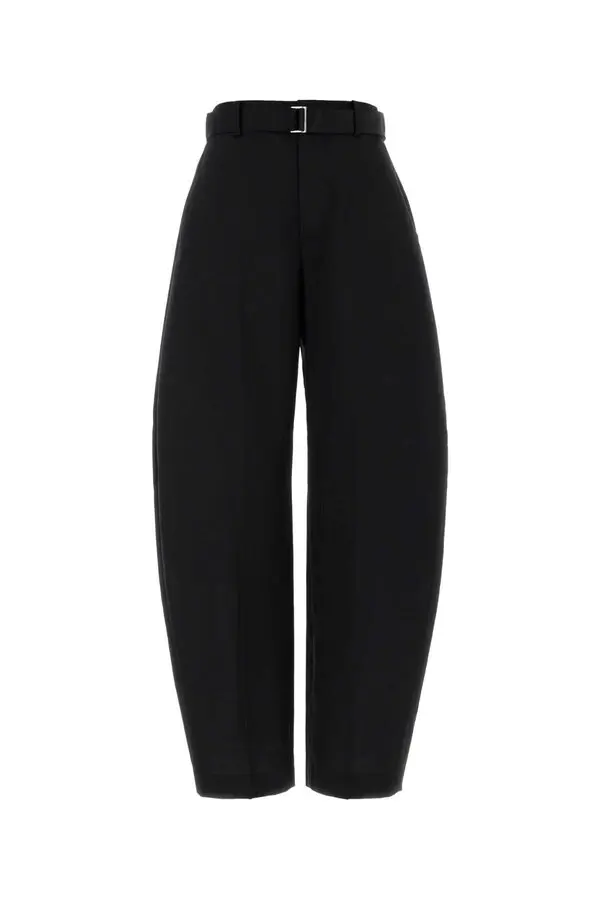 Sacai Twill Wide-leg Pant - Black