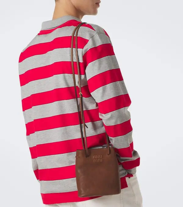 Miu Miu Mini Leather Bucket Bag