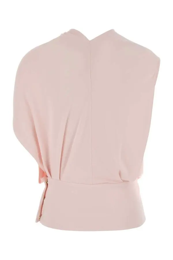 Sportmax Stretch Viscose Lacuna Top - Pink
