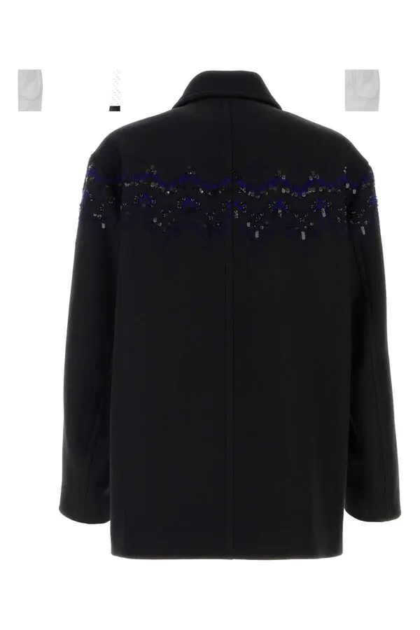 Dries Van Noten Wool Blend Randale Coat