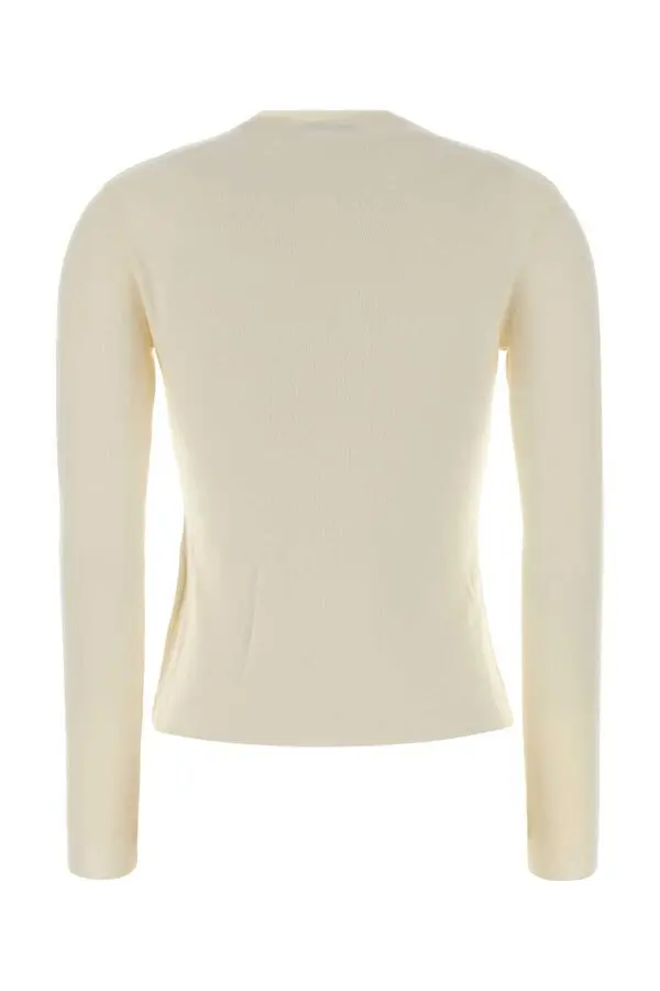 Max Mara Virgin Wool Manto Sweater - White