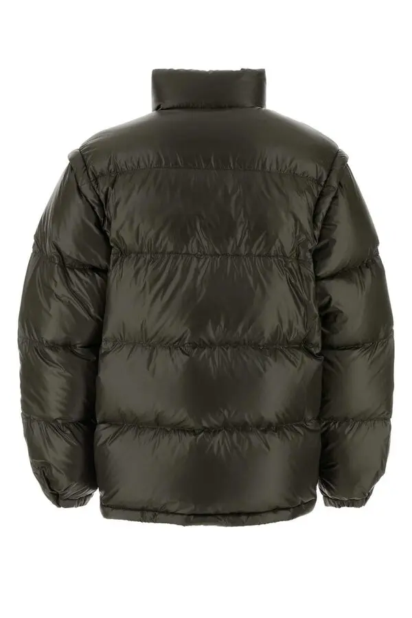 Prada Olive Green Nylon Down Jacket