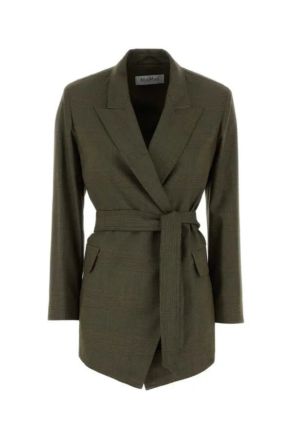 Max Mara Embroidered Wool Nasello Blazer