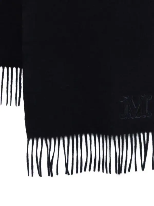 Max Mara Monogram Embroidered Cashmere Stole
