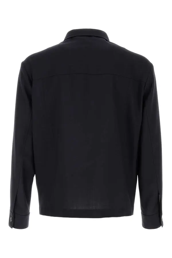 BOSS Navy Wool Shirt