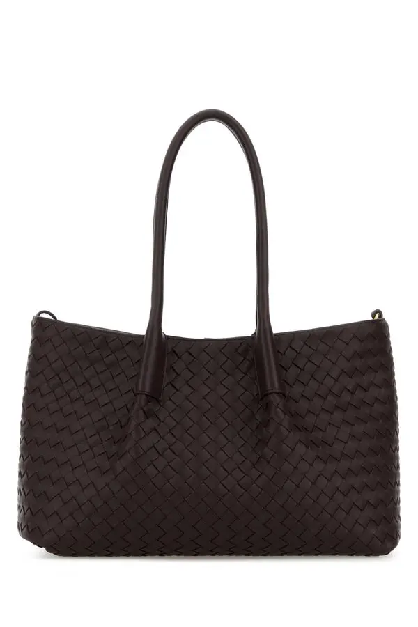 Bottega Veneta Grape Leather Pinacoteca Reversible Shopping Bag - Purple