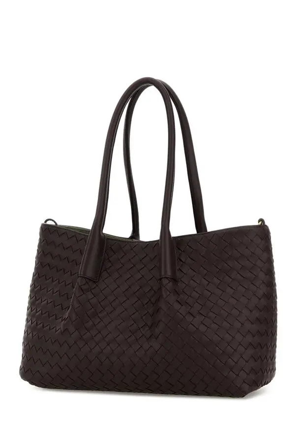 Bottega Veneta Grape Leather Pinacoteca Reversible Shopping Bag - Purple