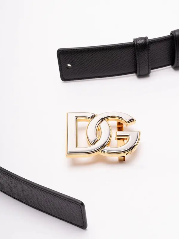 Dolce & Gabbana Logo Leather Belt