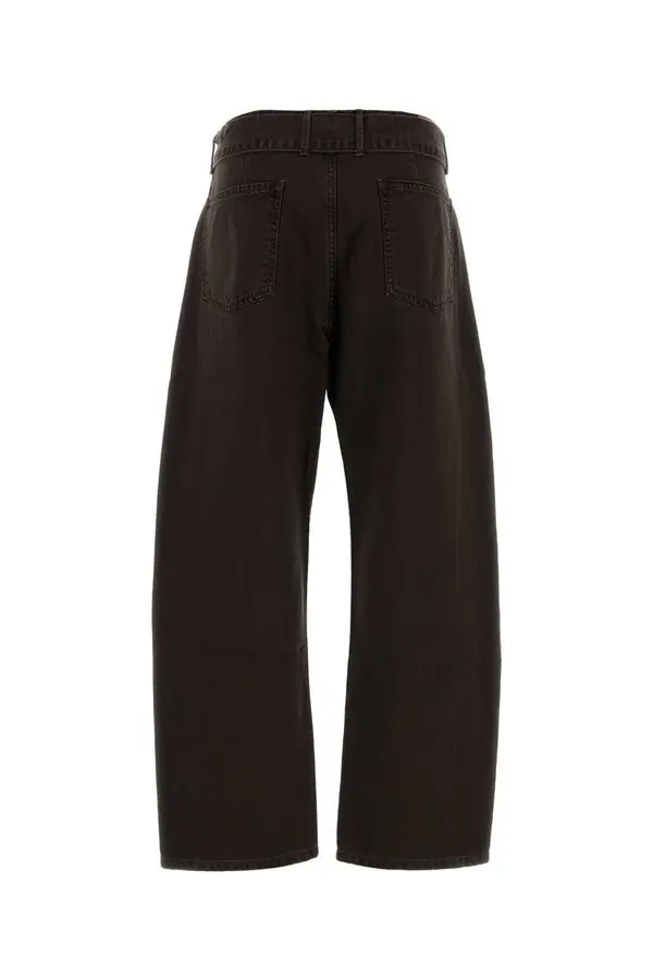 Magda Butrym Chocolate Denim Jeans - Brown