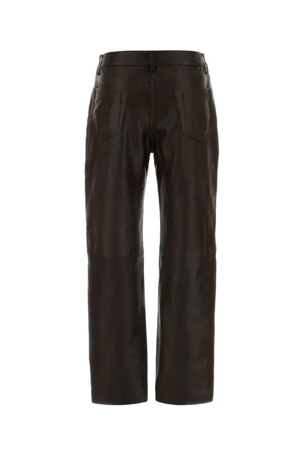 Magda Butrym Chocolate Leather Pant