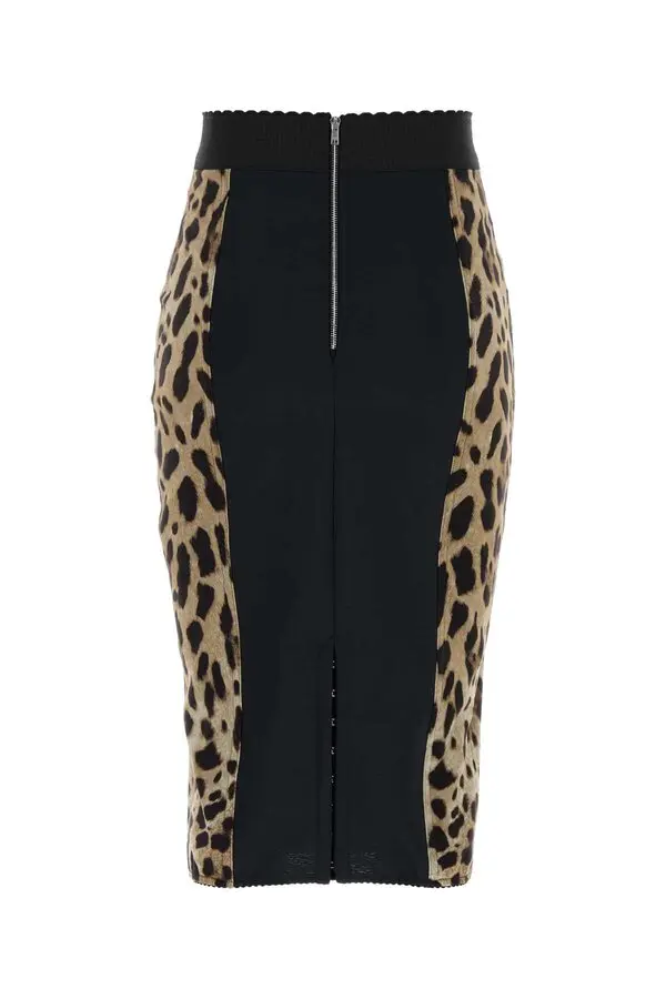 Dolce & Gabbana Printed Jacquard Skirt