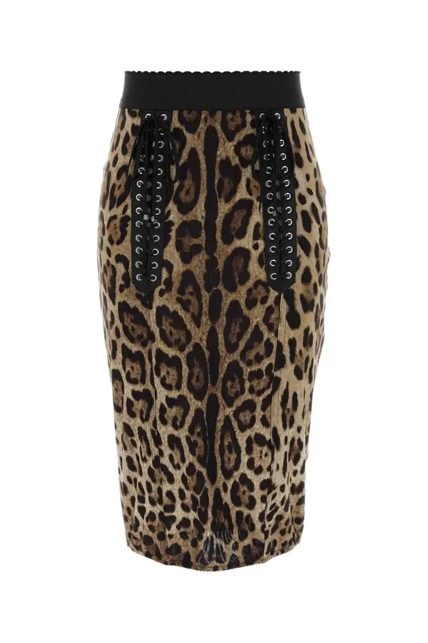 Dolce & Gabbana Printed Jacquard Skirt - Multicolor