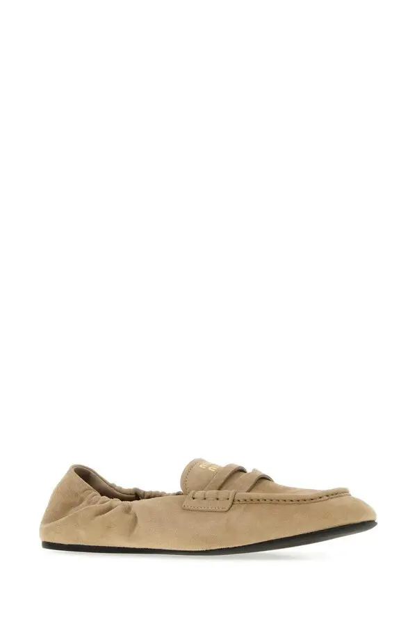 Miu Miu Suede Loafers - Brown