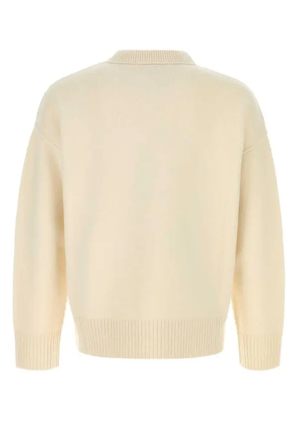 AMI Paris Wool Sweater - White