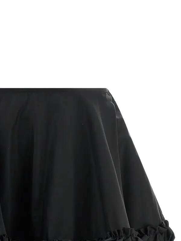 GANNI Duchesse Nylon Mini Frill Skirt