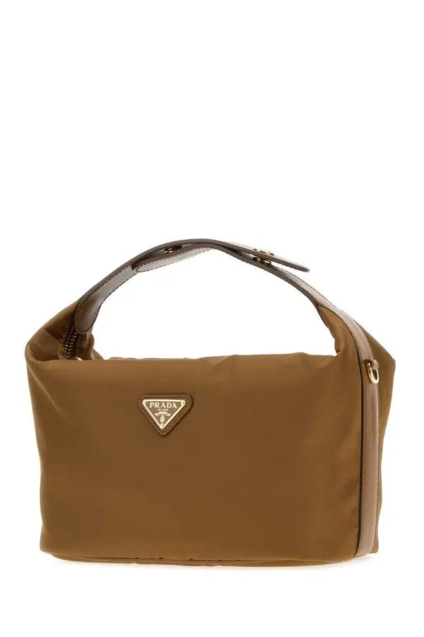 Prada Camel Re-nylon Mini Cherie Handbag