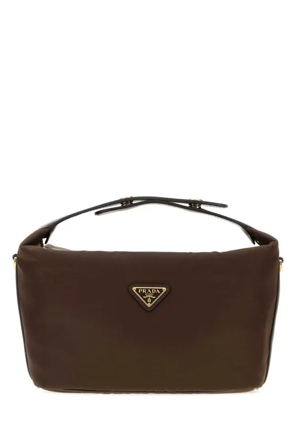 Prada Re-nylon Mini Cherie Handbag - Brown