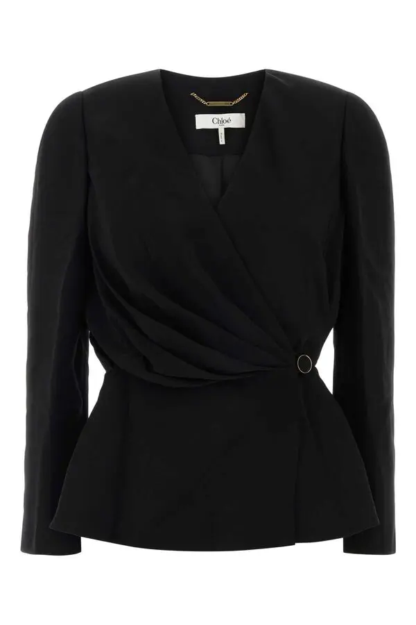 Chloé Crepe Top - Black