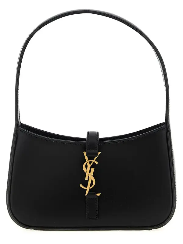 Saint Laurent Hobo Le 5 À 7' Mini Handbag - Black