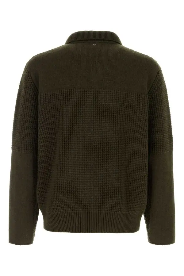 FERRAGAMO Olive Wool Sweater