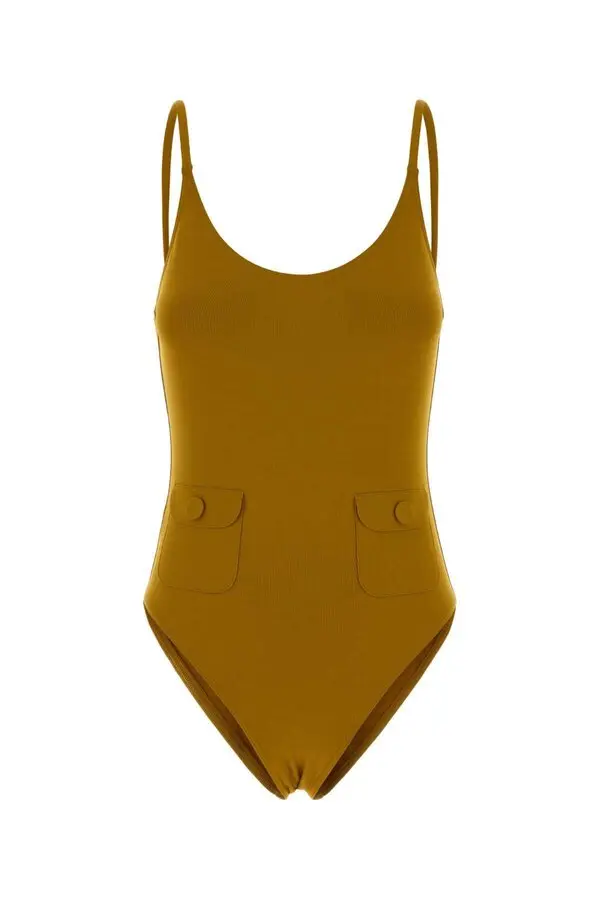 ERES Mustard Stretch Nylon Decouverte Swimsuit - Yellow