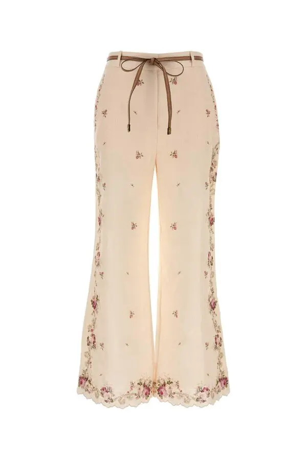 Zimmermann Printed Linen Patience Pant